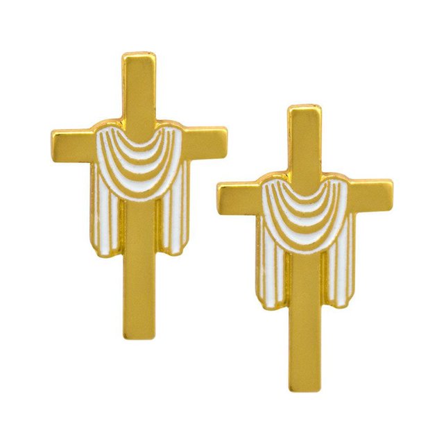Draped Easter Cross Shroud Pins Set of 2 - Walmart.com