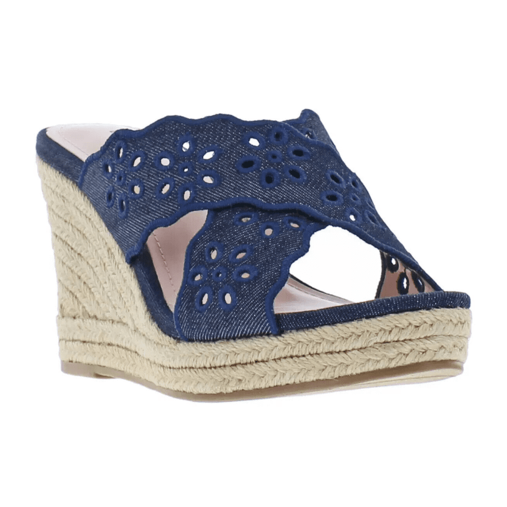 Draper James Emily Women's Wedge Shoes, Navy, 8 - Walmart.com
