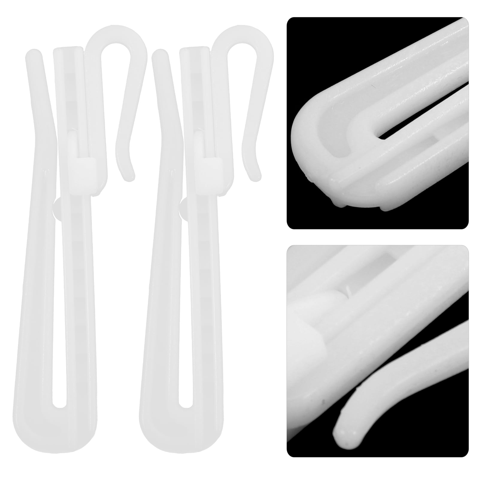 Drapery Hooks For Pleated Drapes,50Pcs Adjustable Pinch Pleated Curtain ...