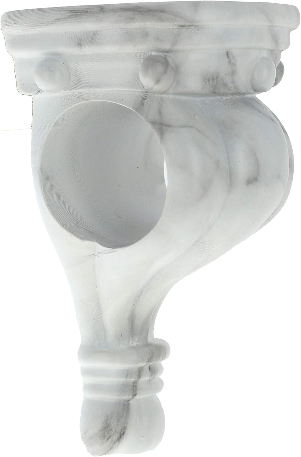 Drapery Sconce, 1 3/4-inch Diameter, White Marble - Walmart.com