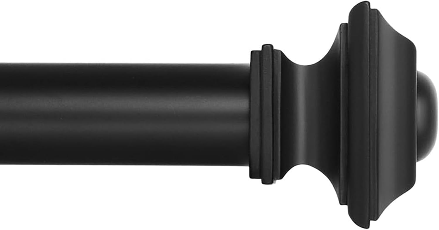 Drapery Treatment Window Curtain Rod - Square Design 1 1/8 Rod. 72 to ...
