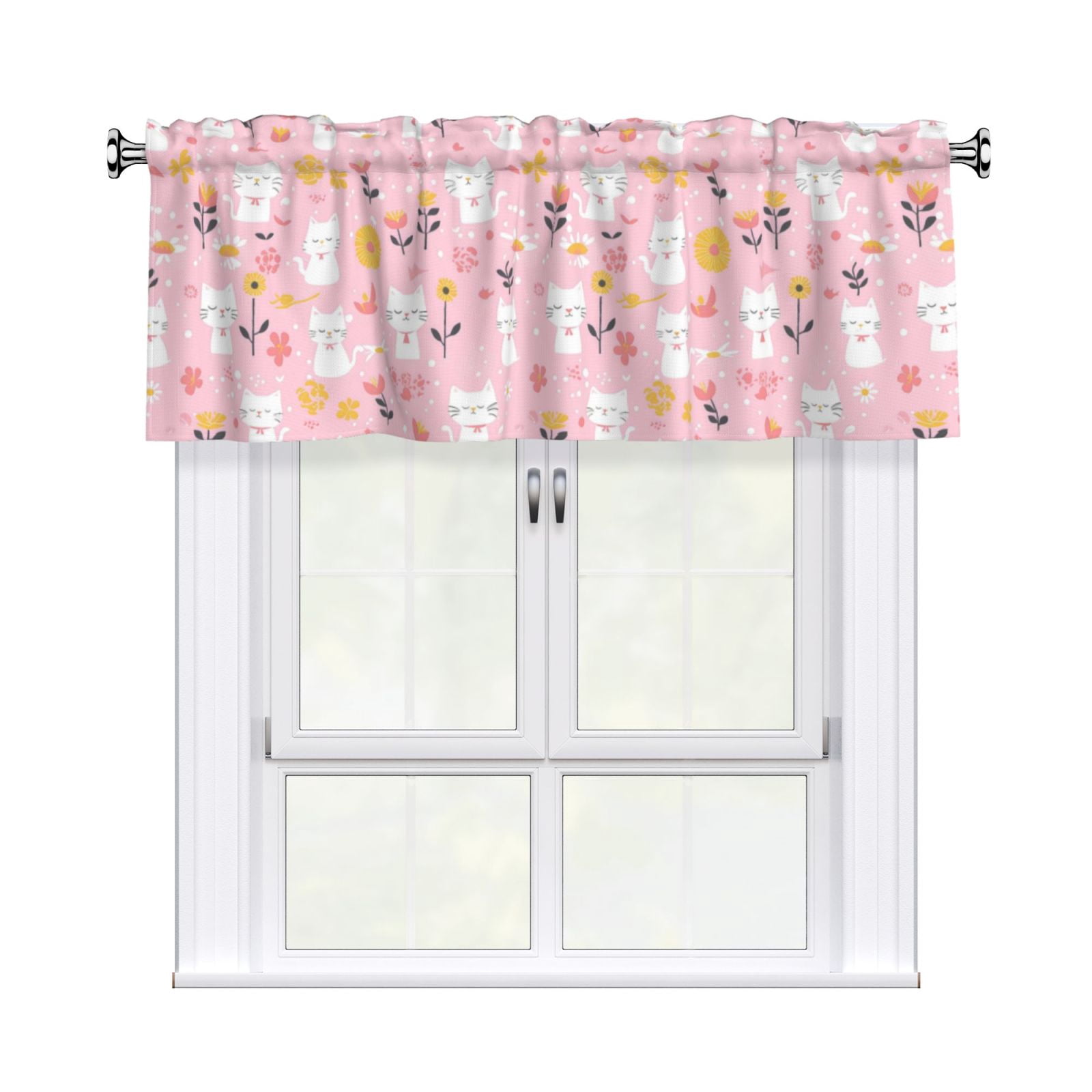 Drapery Wear Rod Short Curtain 54x18in Filter With Light Feature For ...