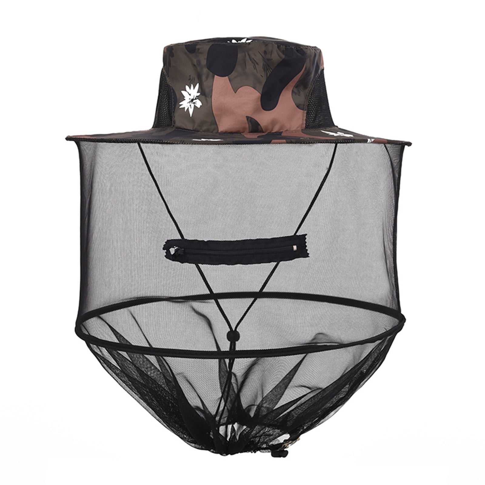 Drasry Fishing Hunting Net Hat Mosquito Bees Garden Hats(Flower ...