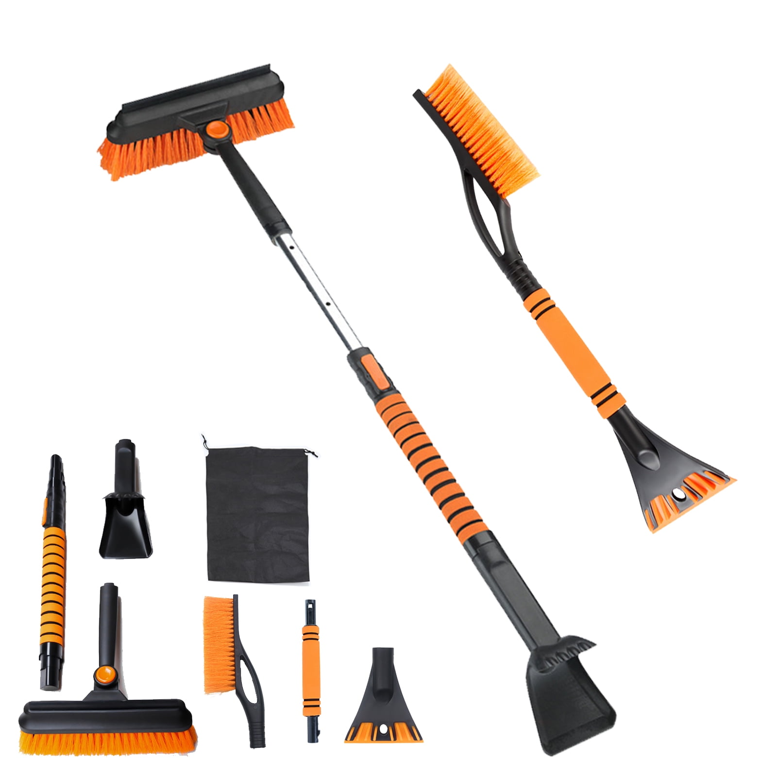 Drasry Extra Long Heavy Duty Extension Handheld 3 in 1 Detachable Snow ...