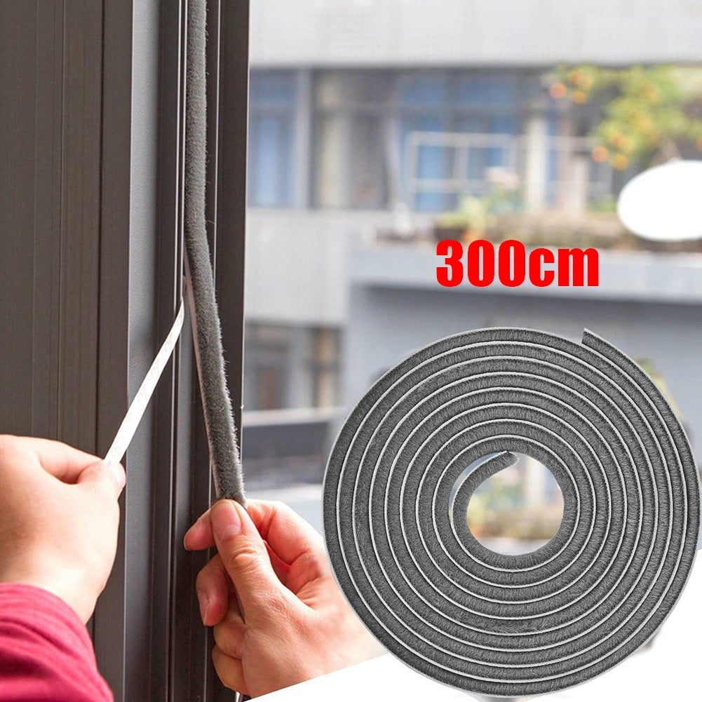 Draught Excluder Brush Pile Seal Film Door Sash Self Adhesive Sealing ...