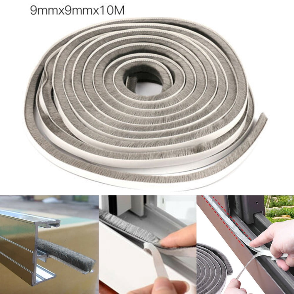 Draught Excluder Brush Pile Seal Film Self Adhesive Door Sealing Strip ...