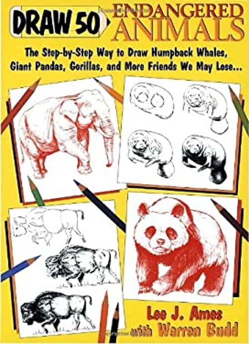 Pre-Owned Draw 50 Endangered Animals: The Step-by-Step Way to Draw ...