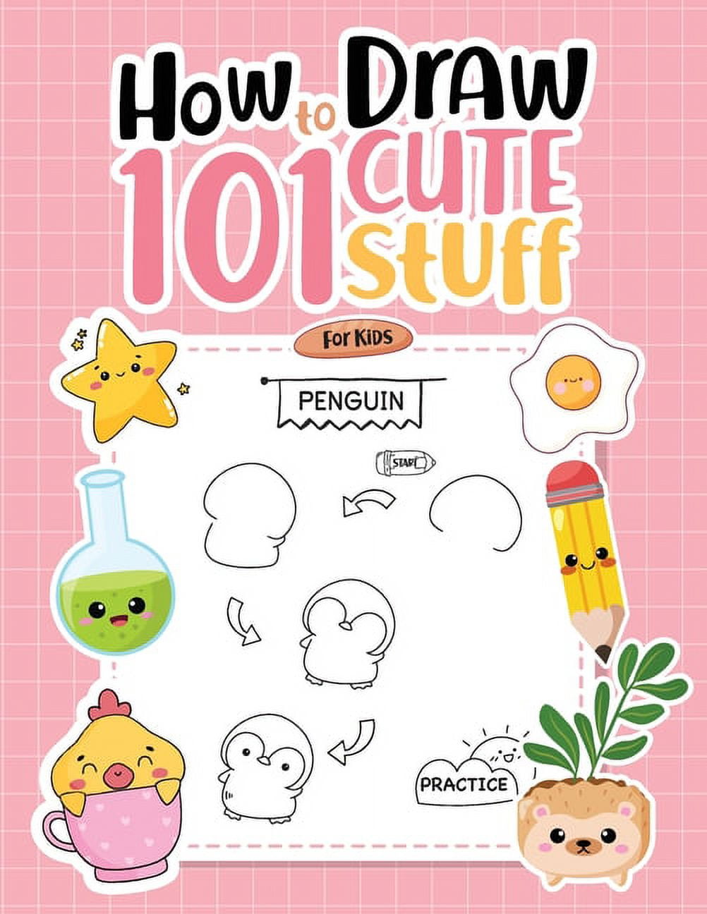 How to Draw Books How To Draw 101 Cute Stuff For Kids: Simple Step-by ...