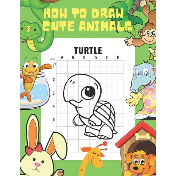 How to Draw Cute Animals Book: 50 Cute Animal Illustrations to Help ...