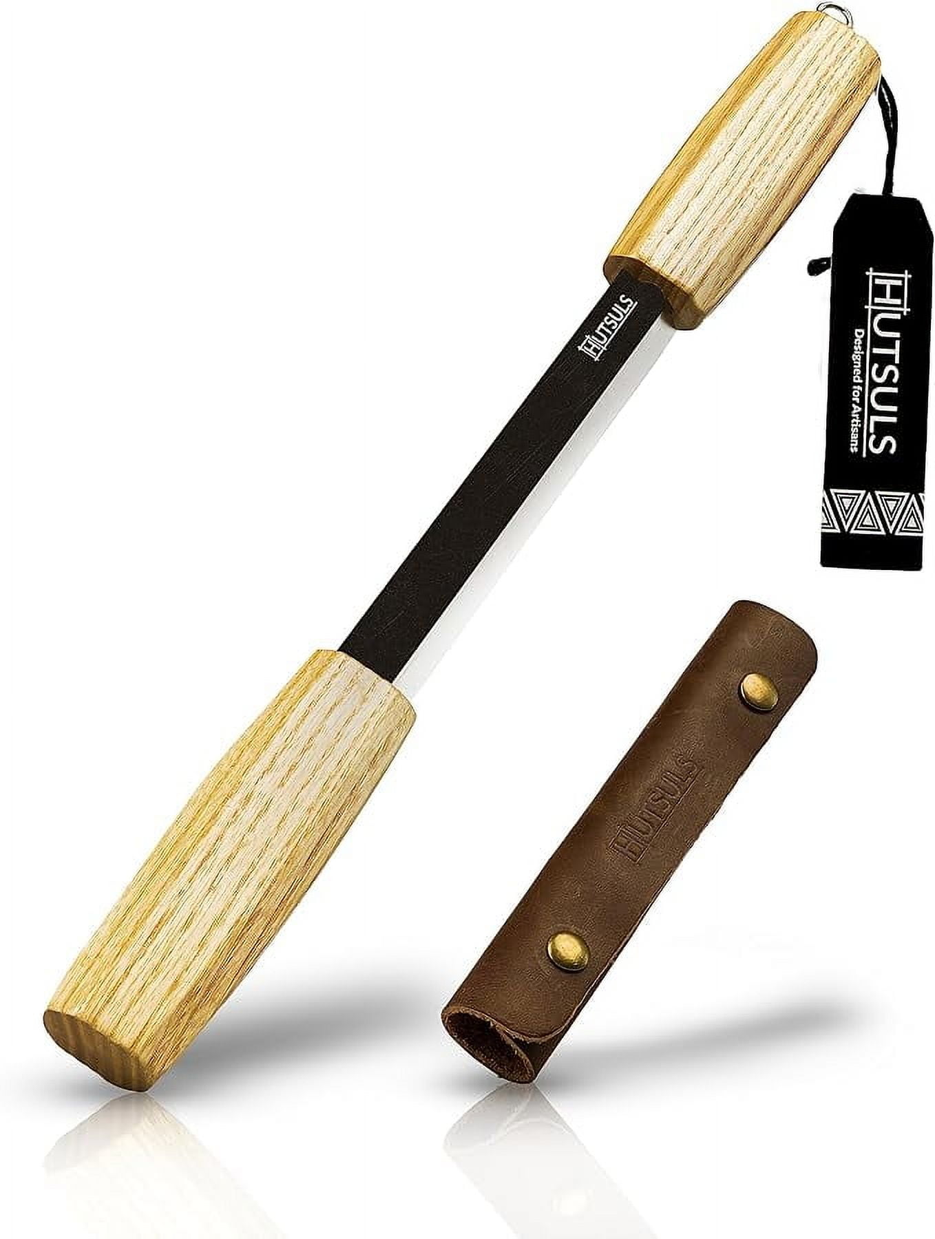 Draw Knife Woodworking Tool - Sharp & Ready 5.3 inch Debarking Knife ...