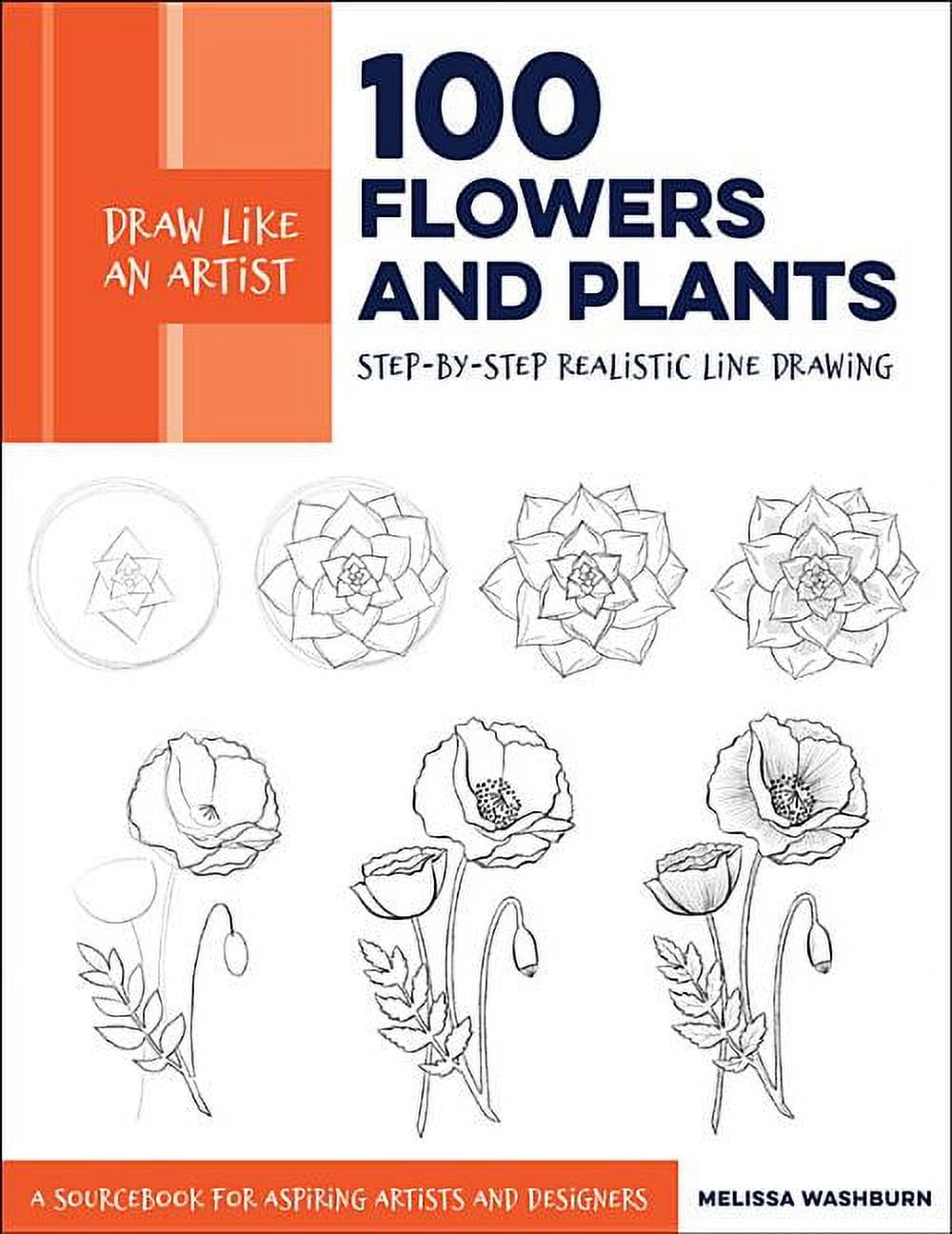 Draw Like an Artist Draw Like an Artist: 100 Flowers and Plants: Step ...