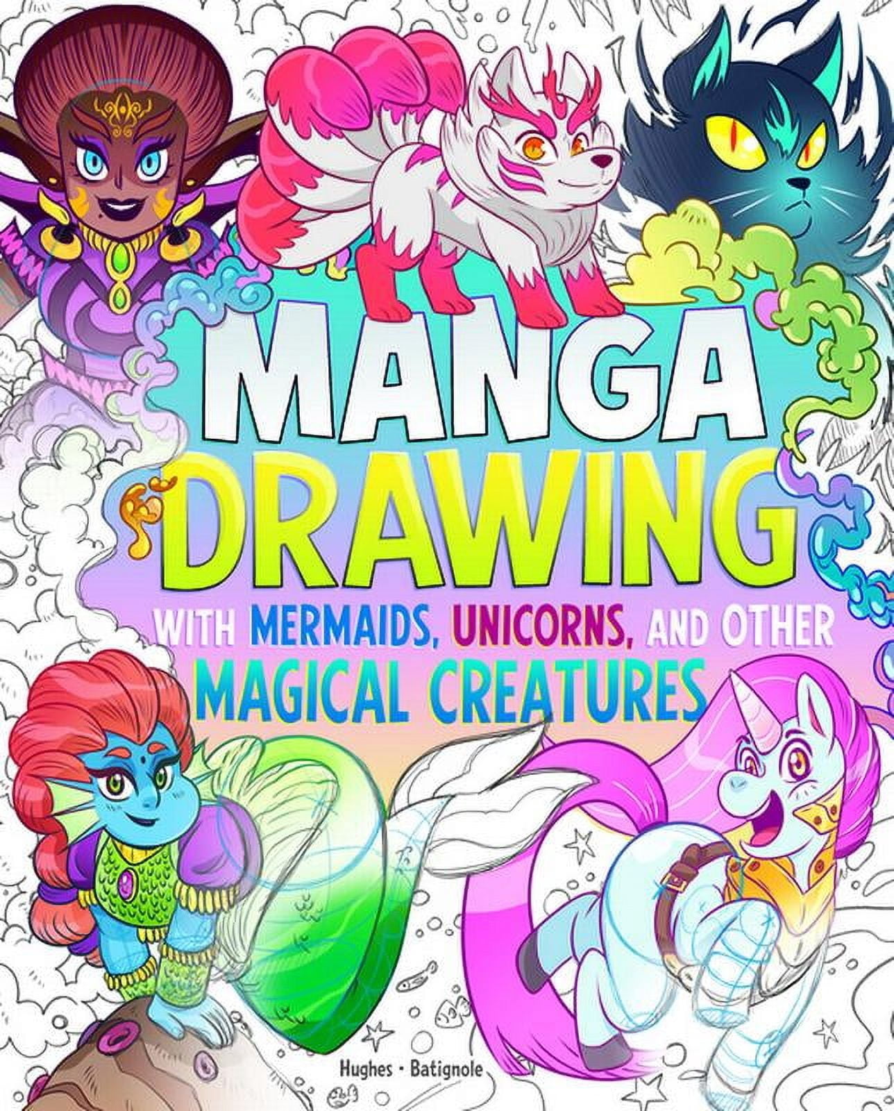 Draw Manga Mythical Creatures Manga Drawing with Mermaids, Unicorns ...