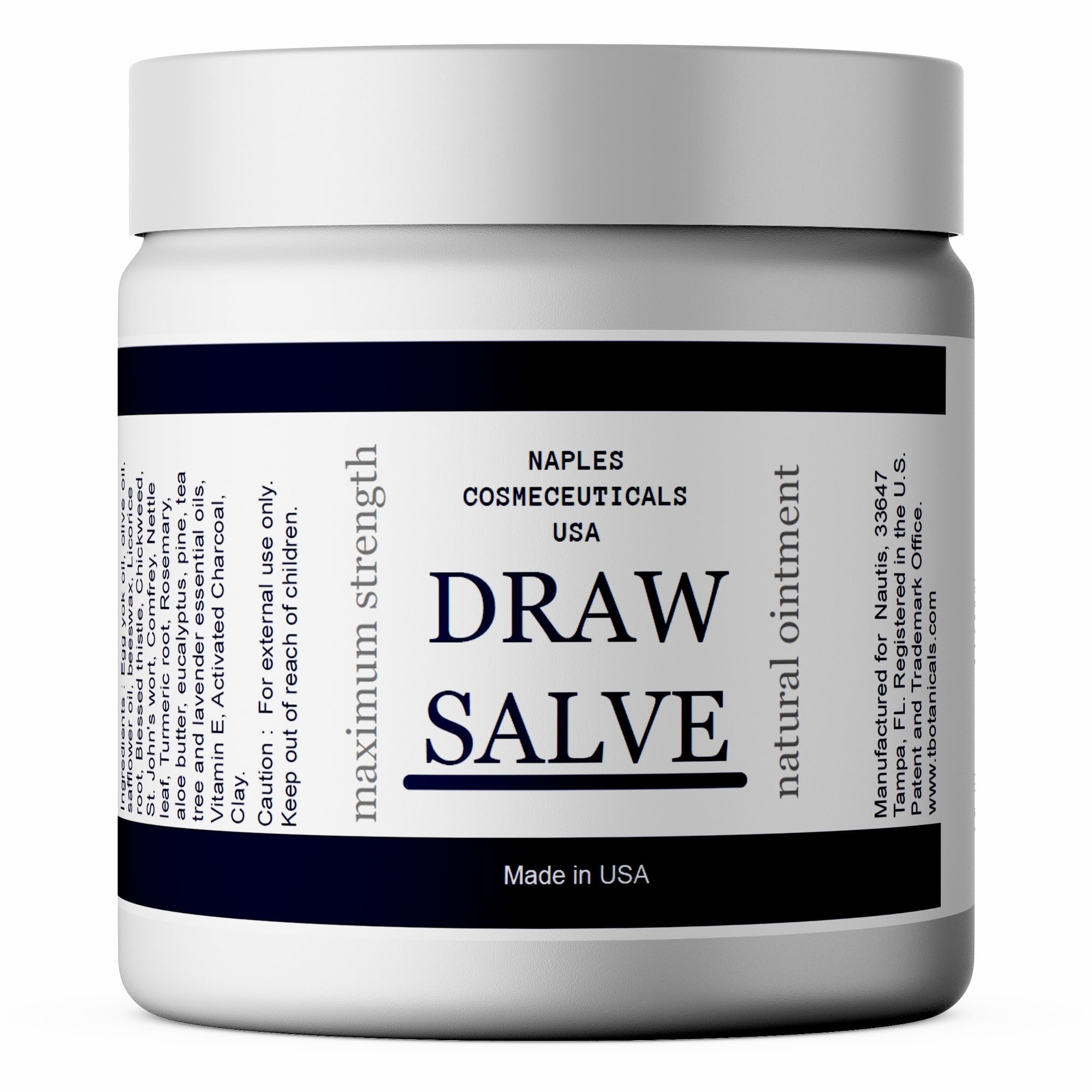 Draw Salve 2 oz for Boil Ease Cysts Splinters Bug and Spider Bites Bee ...