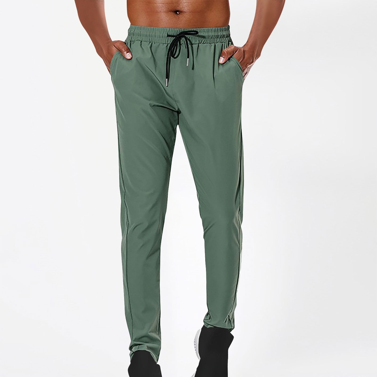 Draw String Pants Mens Men Sweatpants Open Bottom Men's Work Pants ...