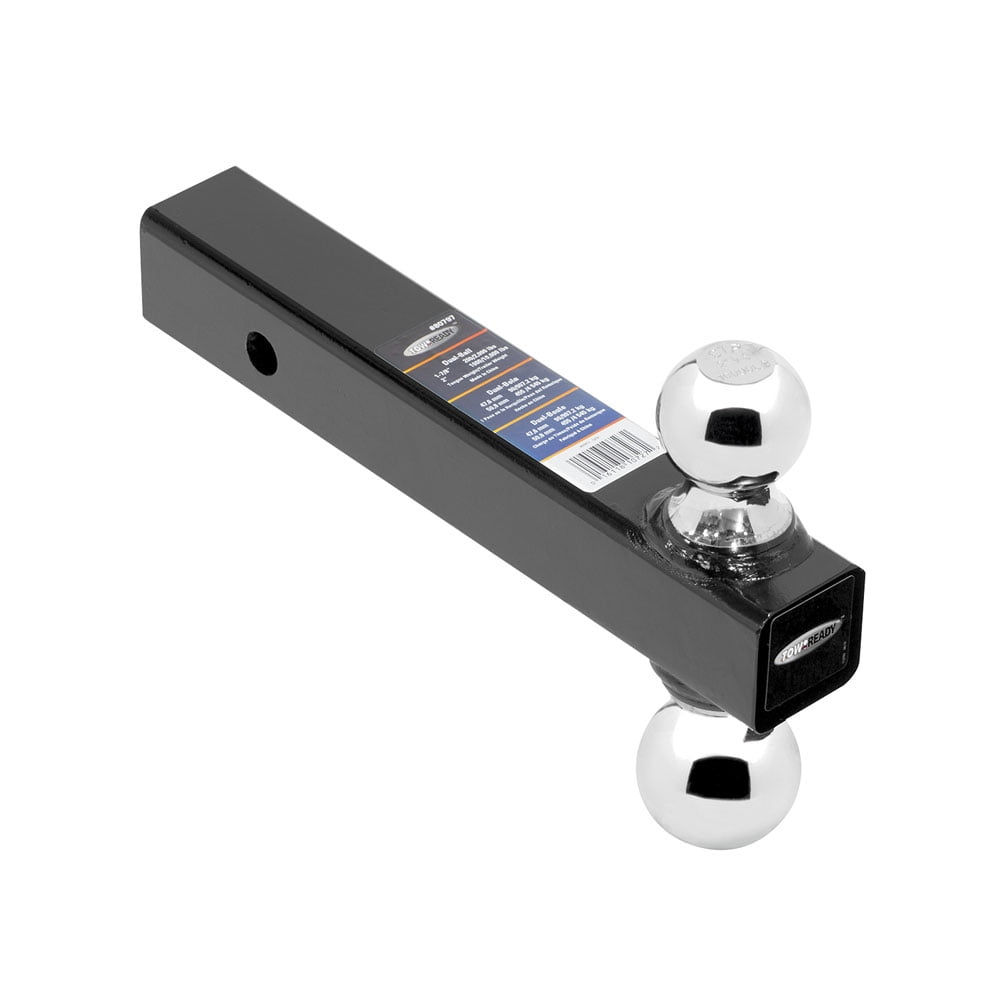 Draw-Tite Dual Ball Mount 2" Square Solid Shank 8" Length w/Chrome 1 ...