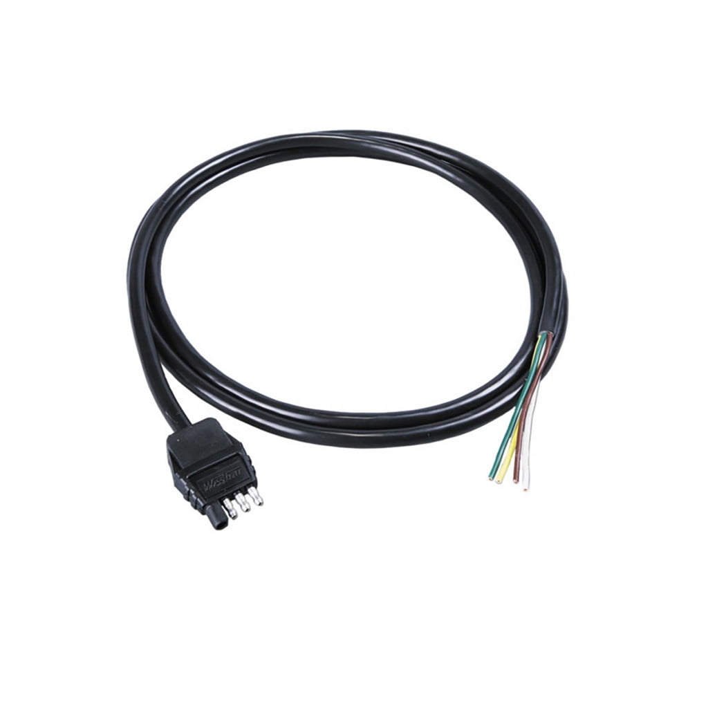 Draw-Tite Wiring Connector | 4-Flat Trailer End | 8ft. Jacketed Cable ...