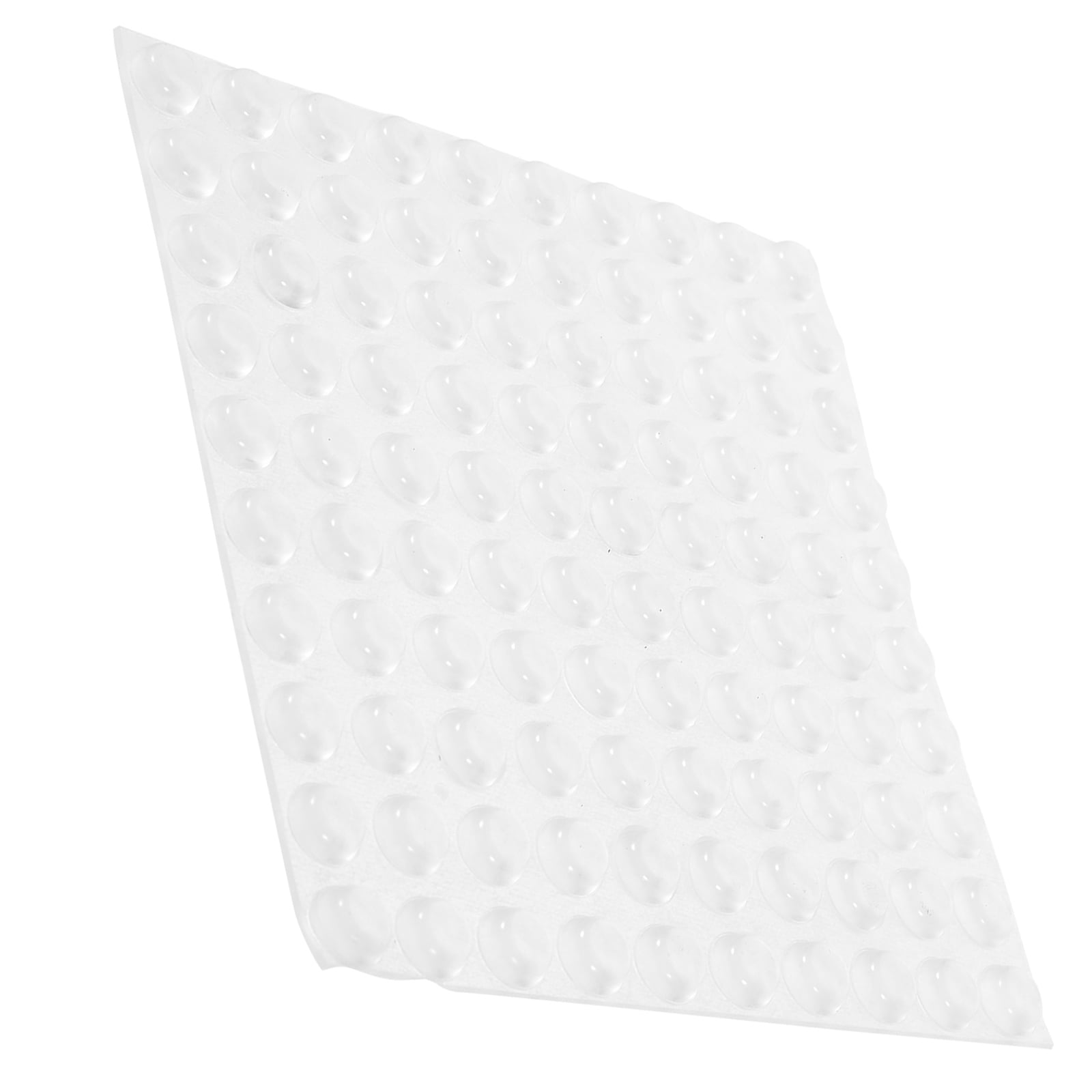 100 Pcs White Silicone Bumper Pads Self Adhesive Anti Collision ...