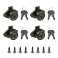Drawer Cabinet Lock Bronze 4 PCS Furniture Hardware - Walmart.com