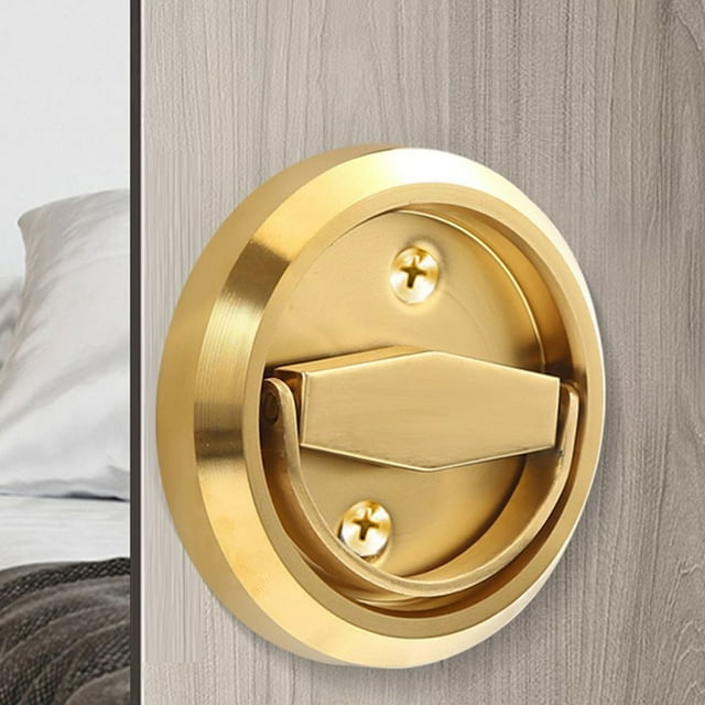 Drawer Cabinet Wardrobe Round Recessed Pull Handle Knob, Fireproof Door ...