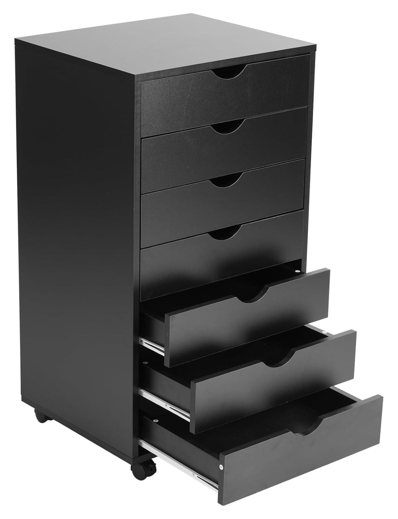 Drawer Chest File Cabinet, Wood Dresser Under Desk Storage, Mobile ...