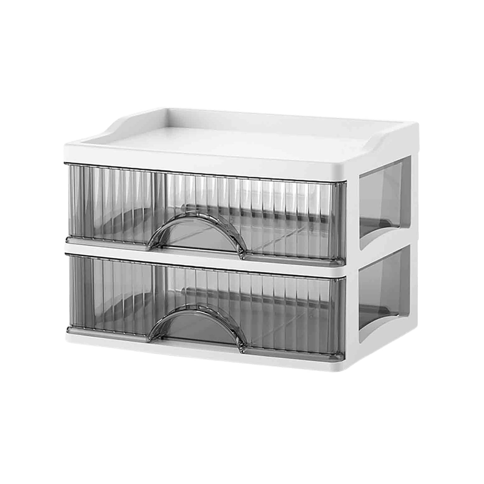 Drawer Desktop Storage with clear drawers, Stackable Small Drawer ...