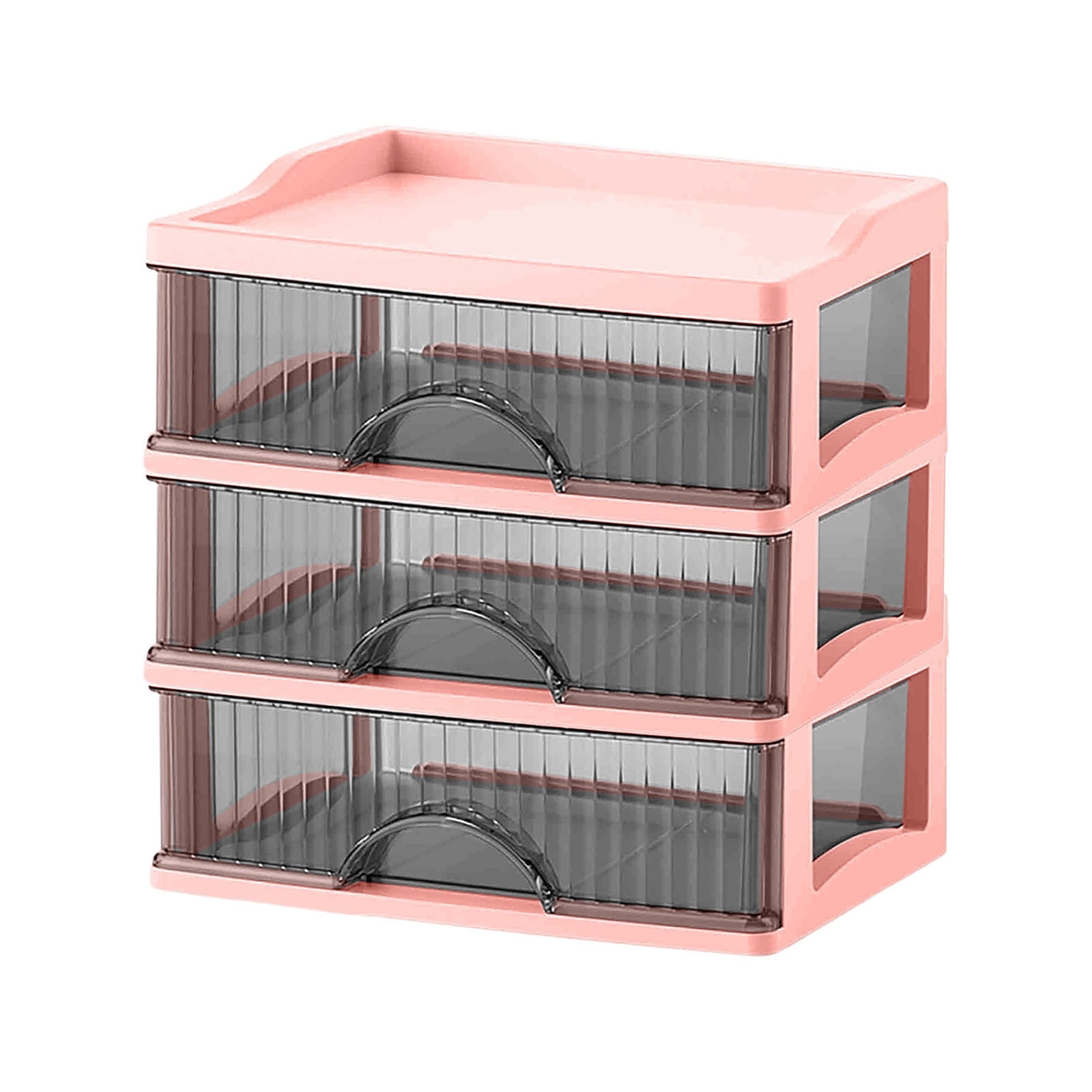 Drawer Desktop Storage with clear drawers, Stackable Small Drawer ...
