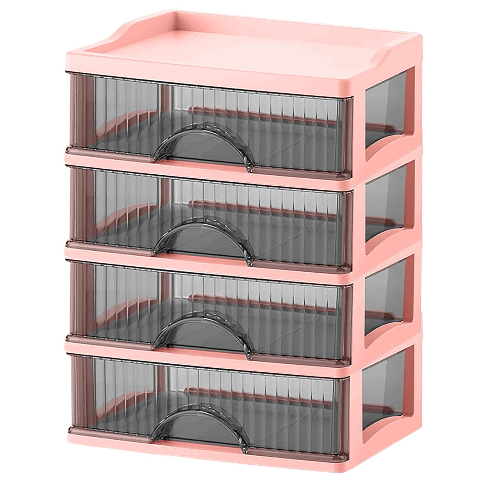 Drawer Desktop Storage with clear drawers, Stackable Small Drawer ...