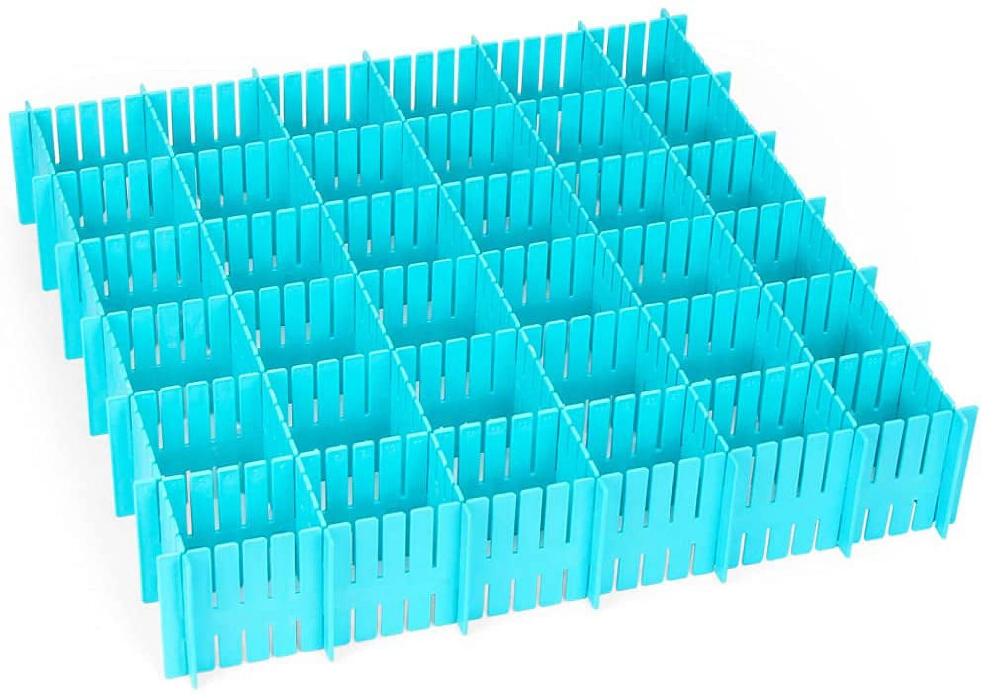 Drawer Divider, 16 Pieces Adjustable Grid Drawer Dividers, Drawer ...