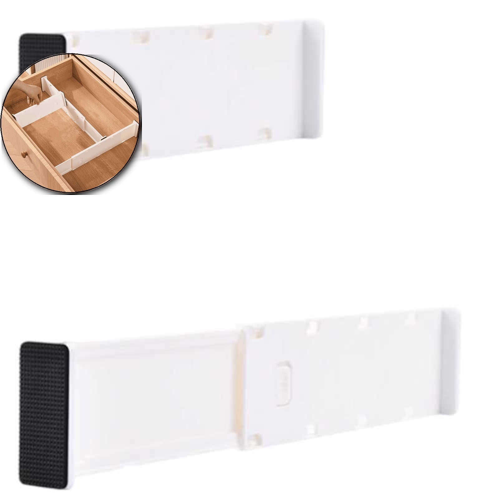 Drawer Divider 3" High Slim Organizer Expandable 11.8-17.7" Adjustable ...