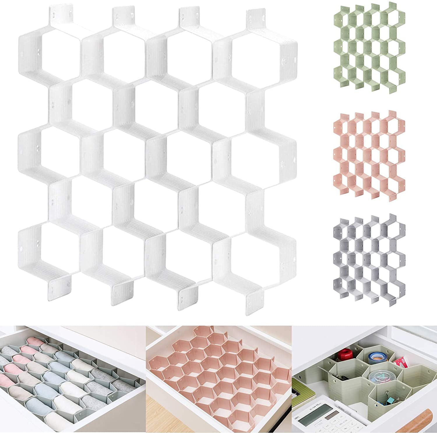 Drawer Divider, Drawer Dividers for Clothes, Honeycomb Separator ...