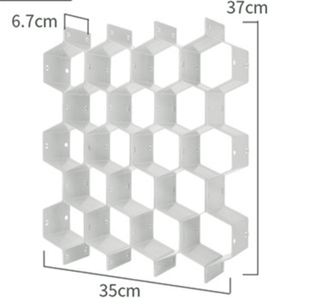 Drawer Divider Storage Box 8 pieces DIY Plastic Mesh Honeycomb Drawer ...