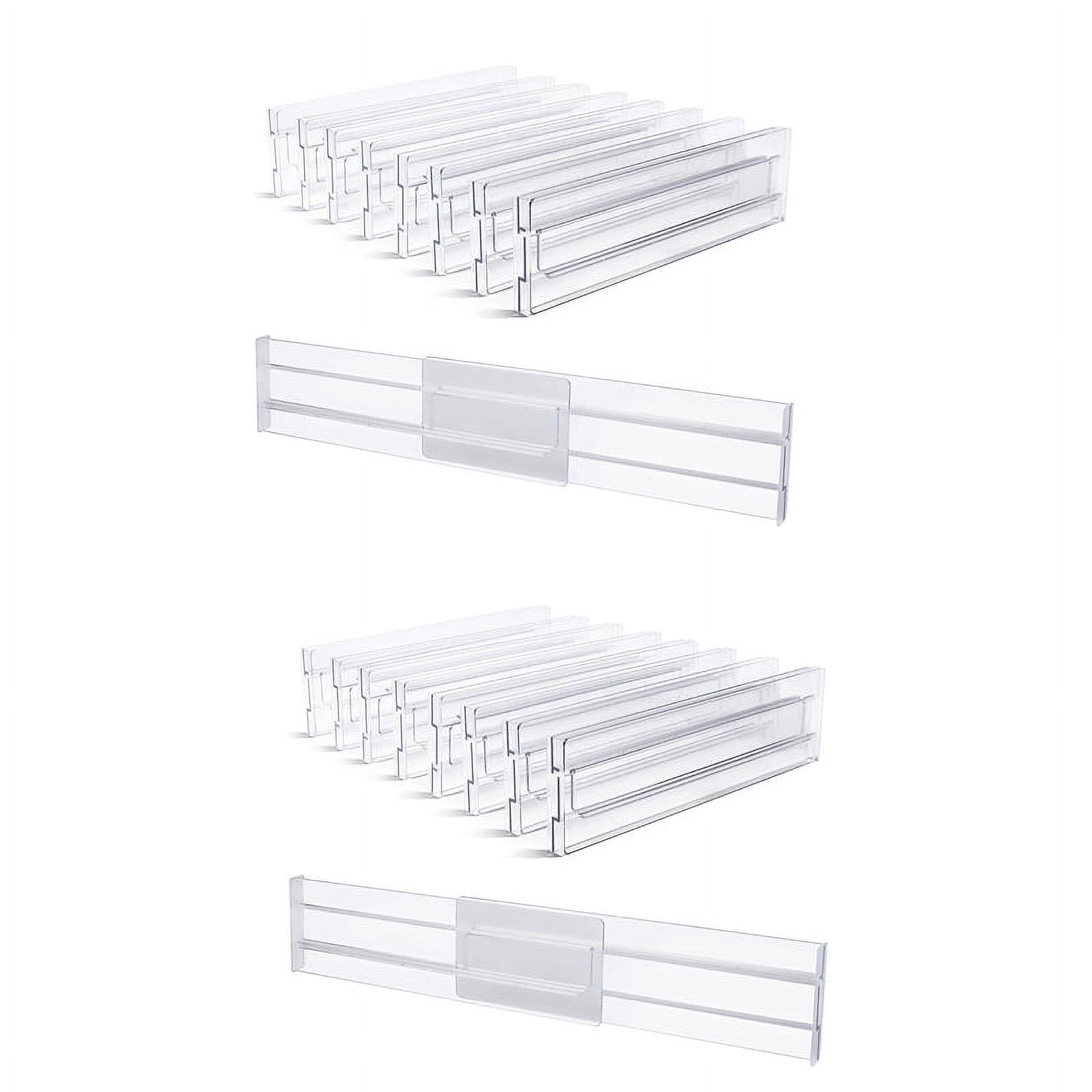 Drawer Dividers 16 Pack, Adjustable 3.2 Inch High Expandable From 11-20 ...