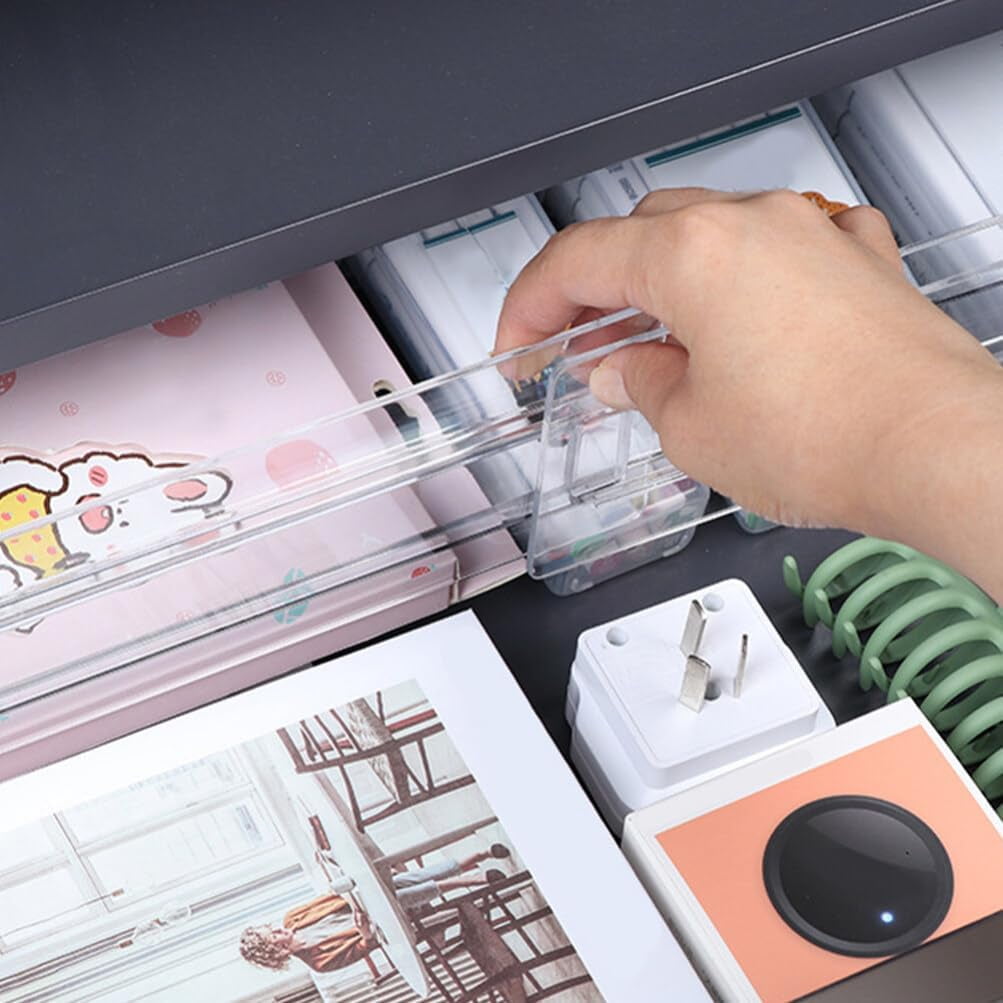 Drawer Dividers Organizer, Adjustable Kitchen Drawer Separator, Clear ...