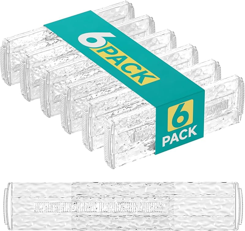 Drawer Dividers Organizer, Adjustable Separators 4" High Expandable ...