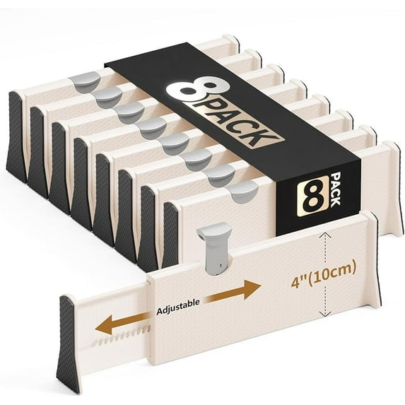 Drawer Dividers Organizer, Adjustable Separators 4" High Expandable ...