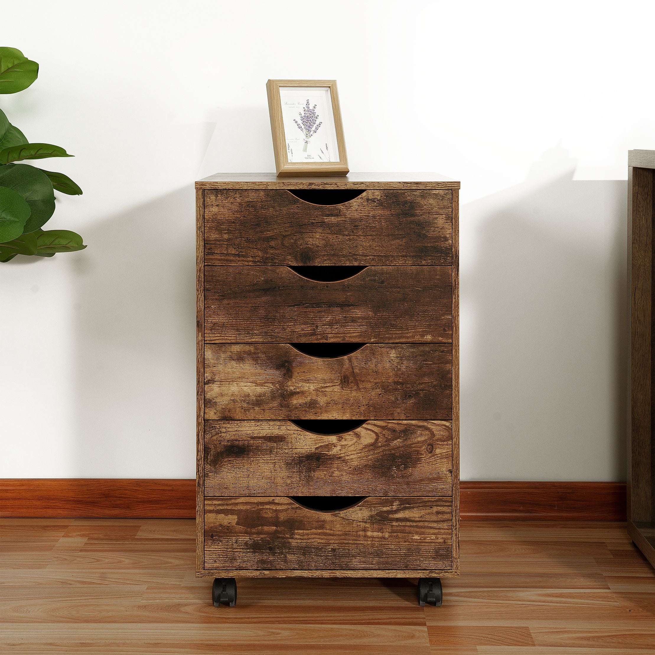 Drawer Dresser Storage Cabinet for Makeup Dresser Tall Chest of Drawers ...