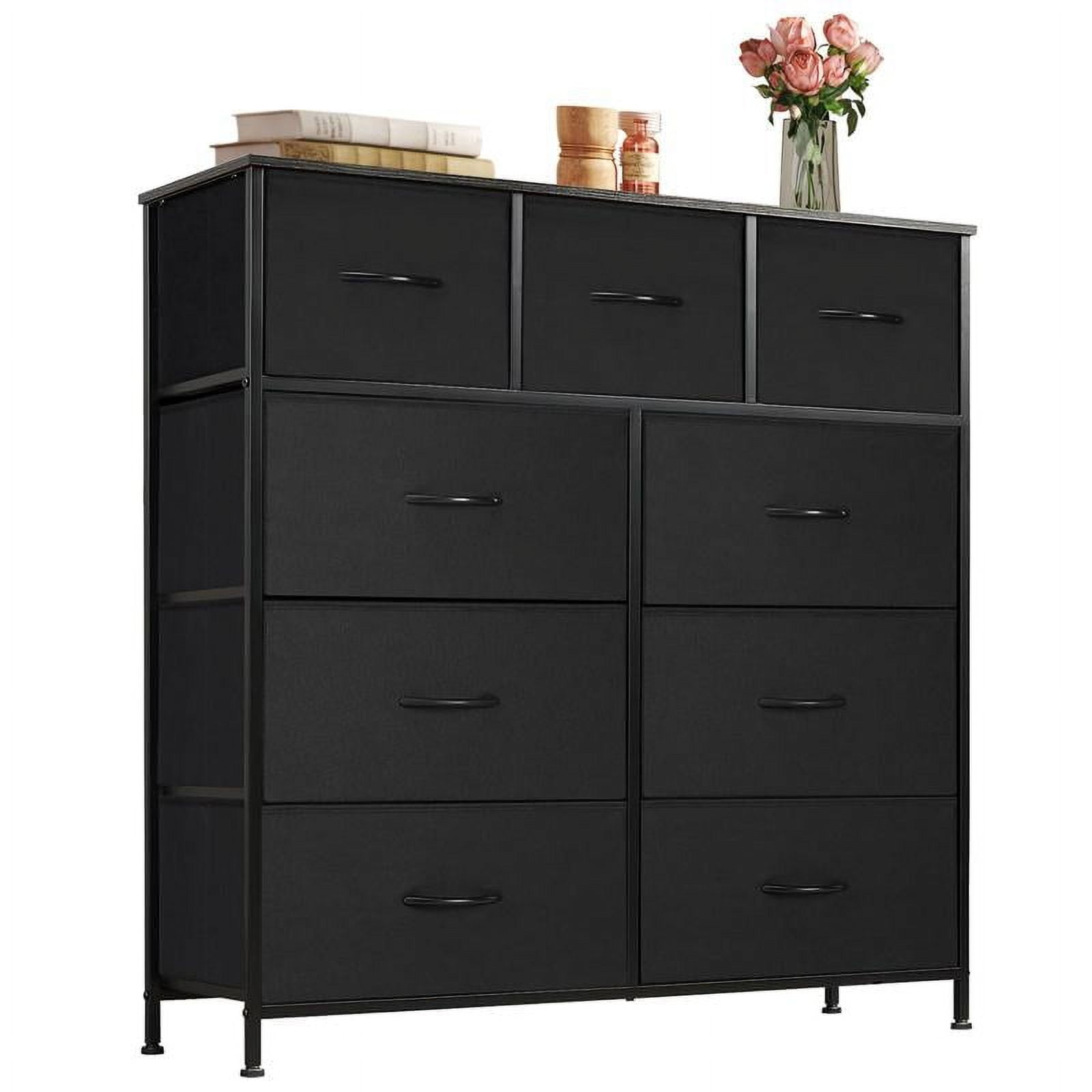 Drawer Dresser, Storage Unit Organizer Chest for Clothes, Tall Dresser ...