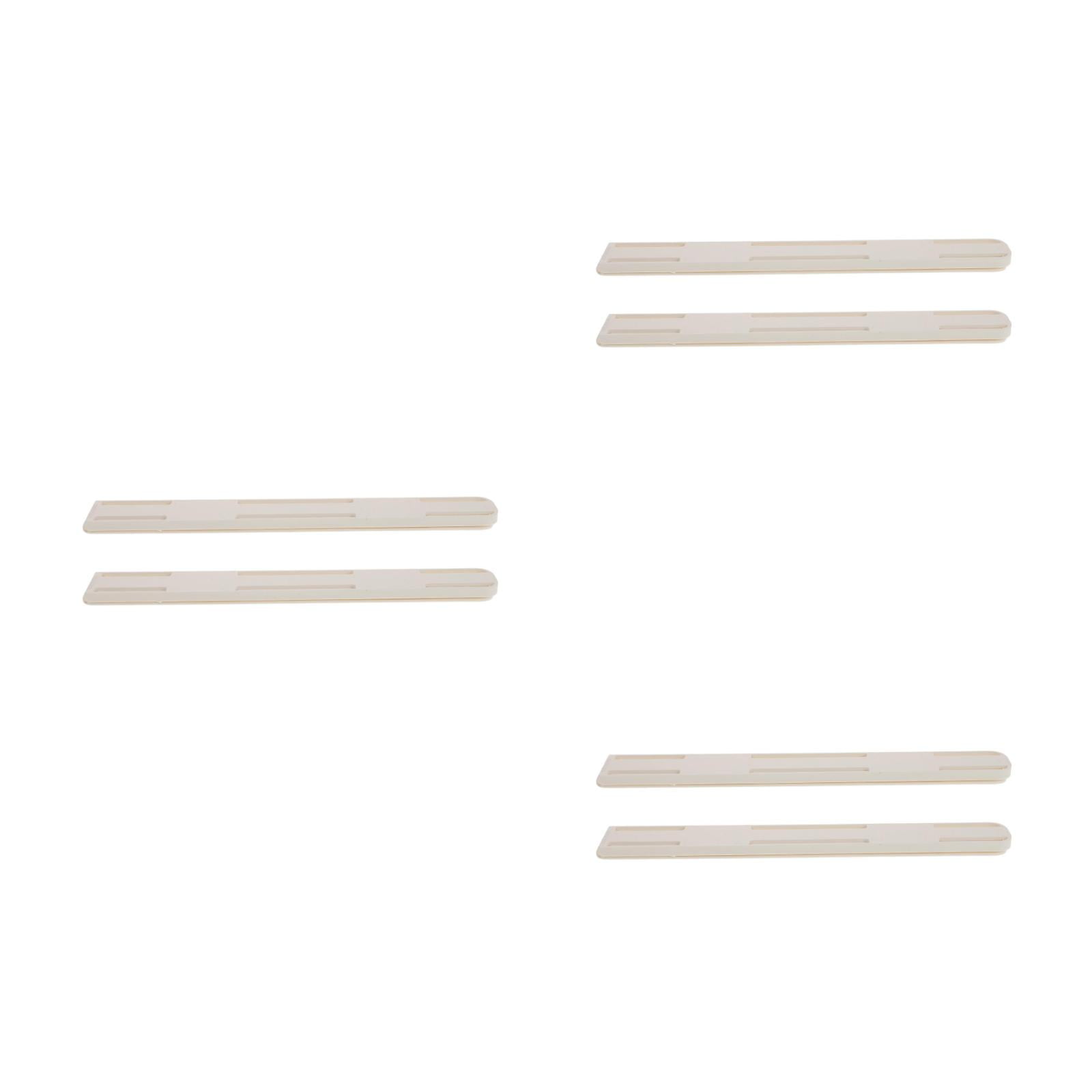 Drawer Guide Rail,3 Sets Self-adhesive Drawer Guide Slides White Drawer ...