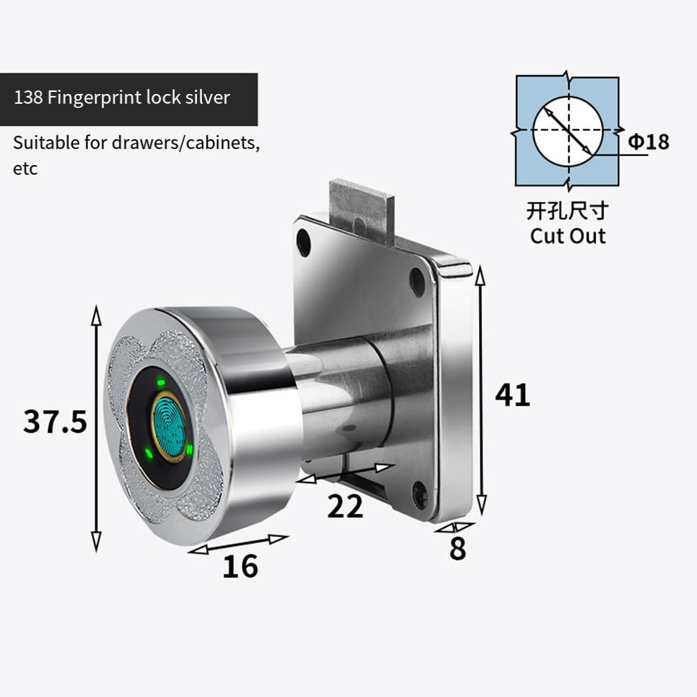 Drawer Induction Lock Mailbox Lock Fingerprint Lock Cylinder Simple ...