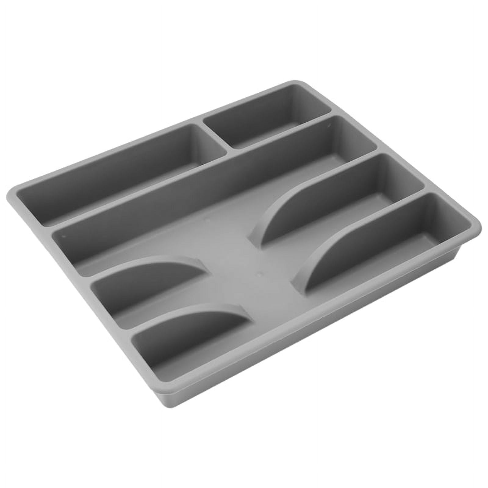 Drawer Kitchen Organizer Silverware Holder Utensil Cutlery Tray Plastic ...