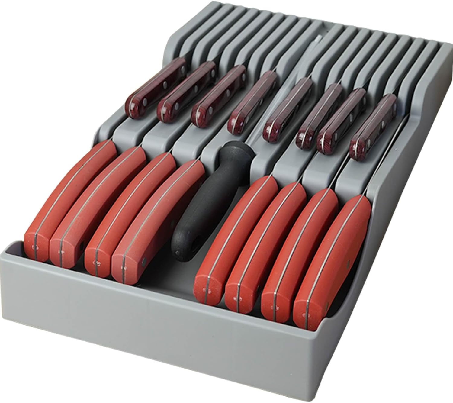 Drawer Knife Organizer Insert, Kitchen In Drawer Knife Block Holder ...
