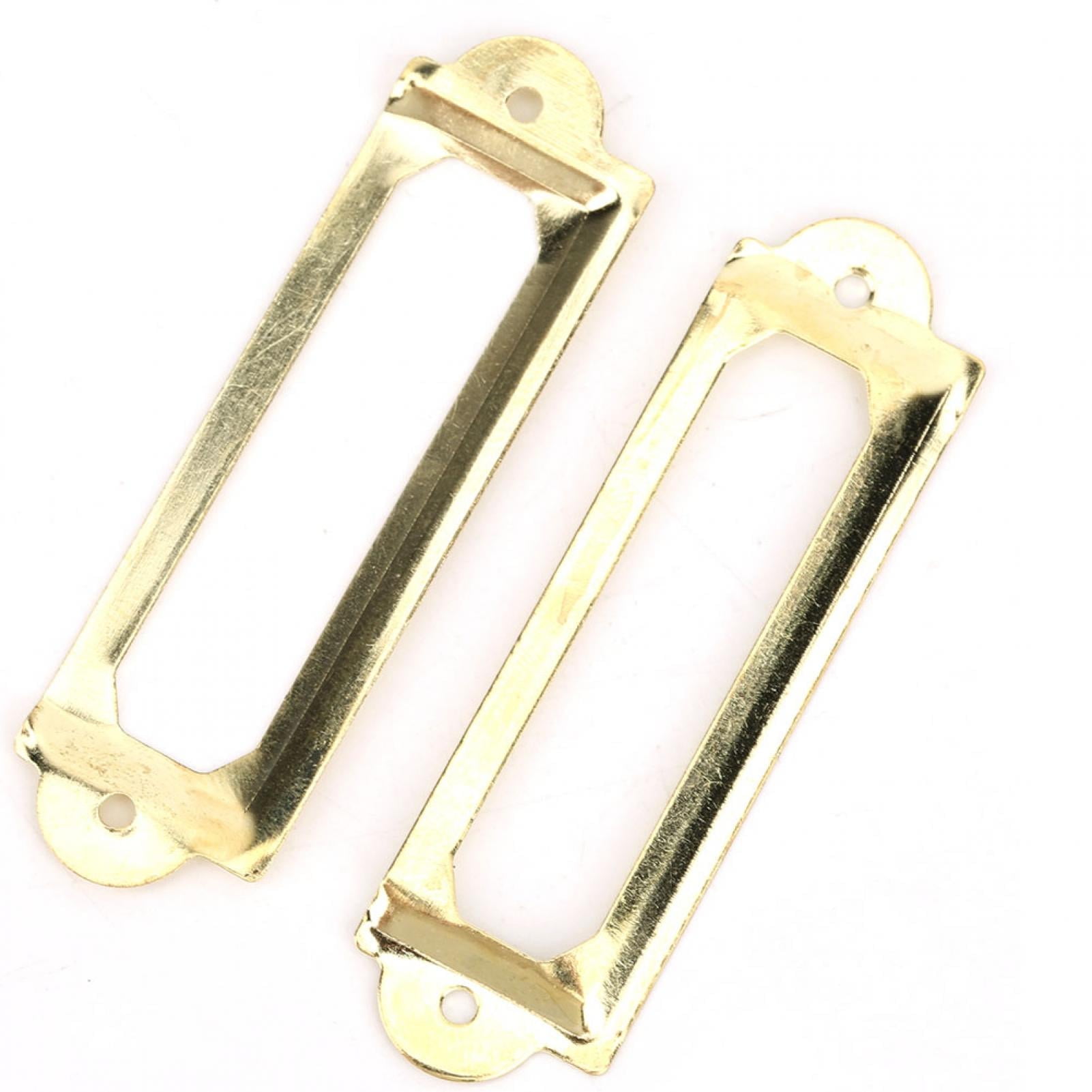 Drawer Label Holder, 20 Pcs Antique Style Office Library File Drawer ...