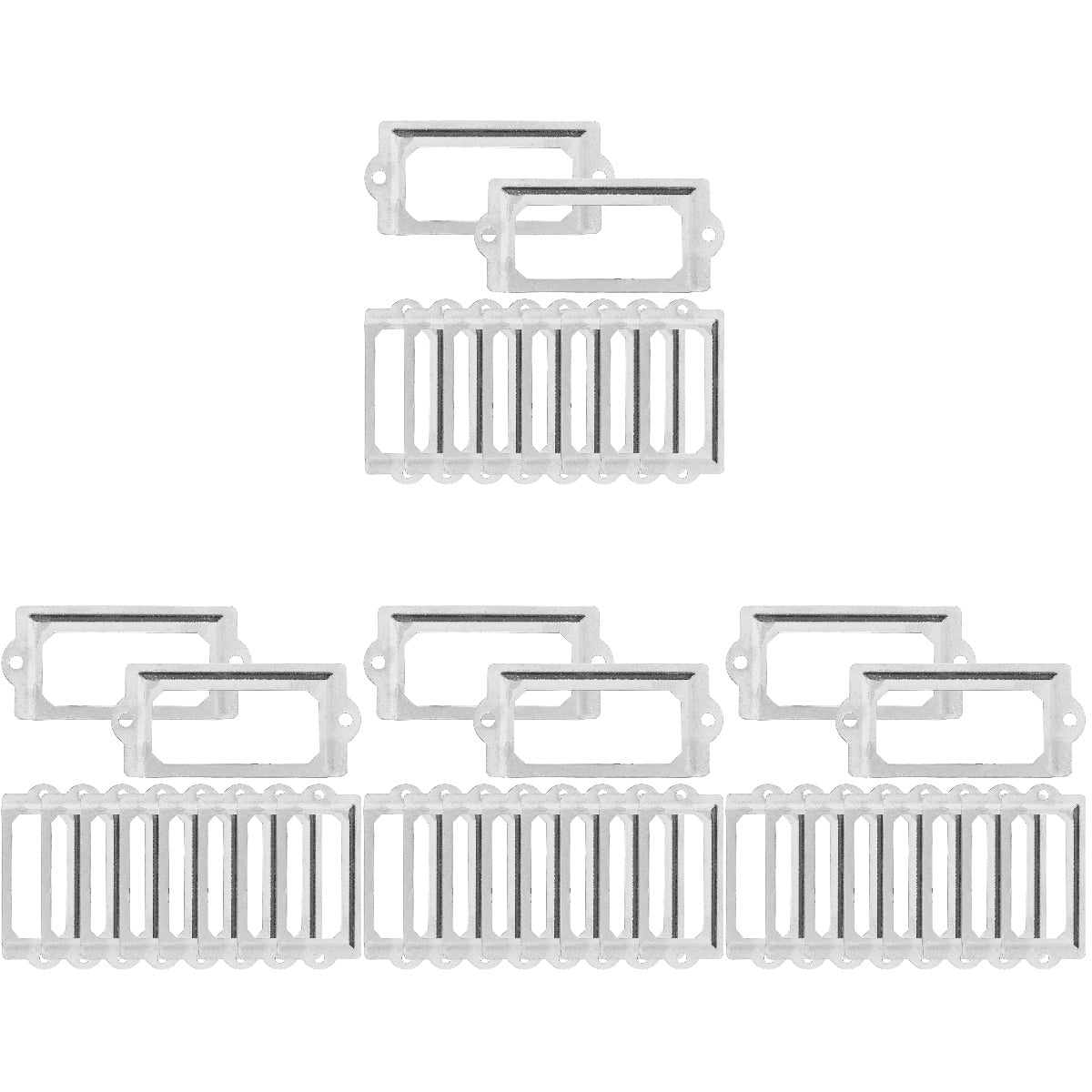 Drawer Labels 4 Sets Document Box Business Card Holder File Name Frames ...