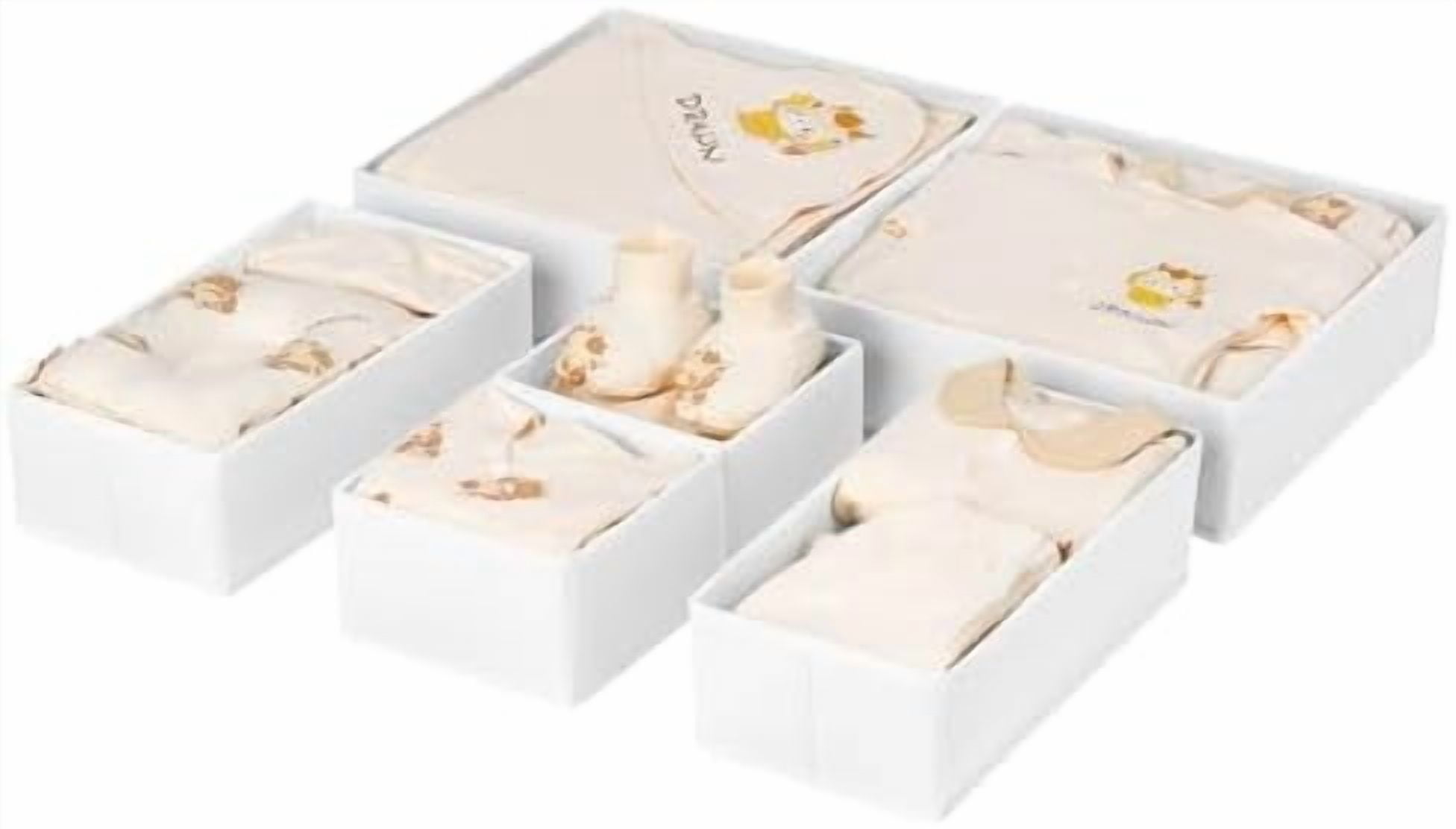 Drawer Organizer Clothes, 6 Pack Fabric Drawer Organizer Bins, Foldable ...