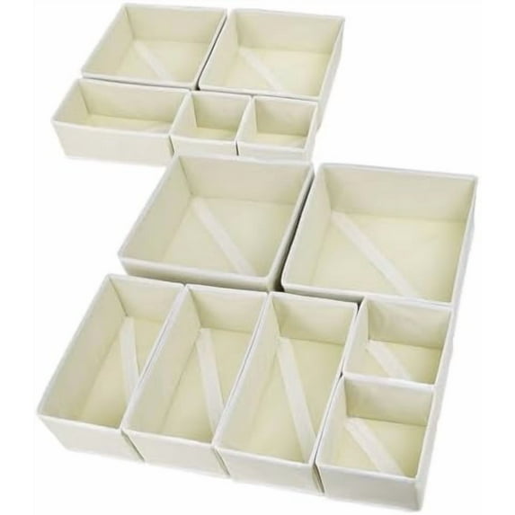 Drawer Organizer Clothes, Foldable Fabric Dresser Organizer Closet ...