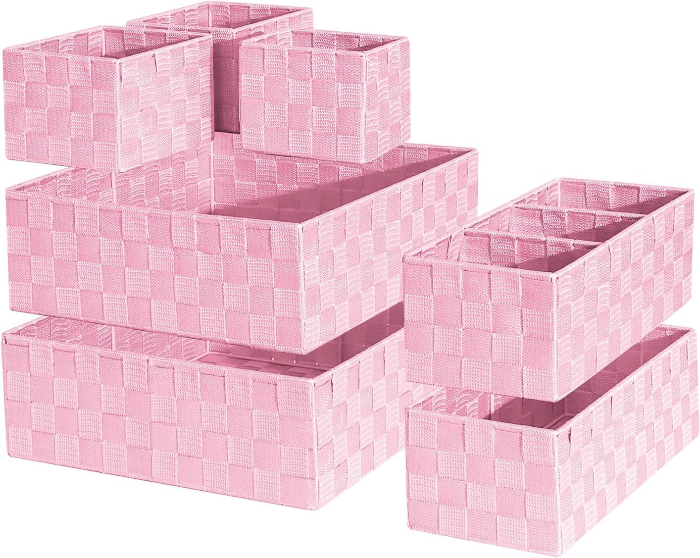 Drawer Organizer, Cube Baskets for Storage Shelves, Handmade Small ...