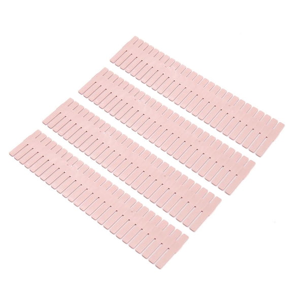 Drawer Organizer Dividers, 4-Pack DIY Plastic Partitions for Drawers ...