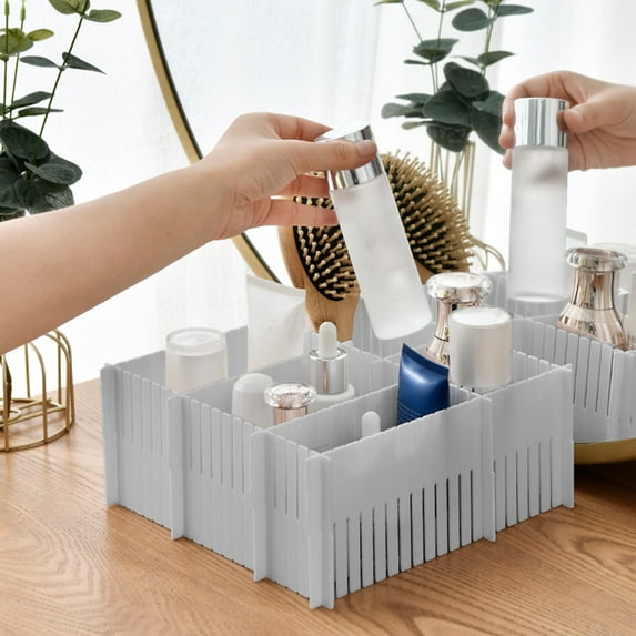 Drawer Organizer Dividers | 5-Pack Adjustable Plastic Partition Panels ...