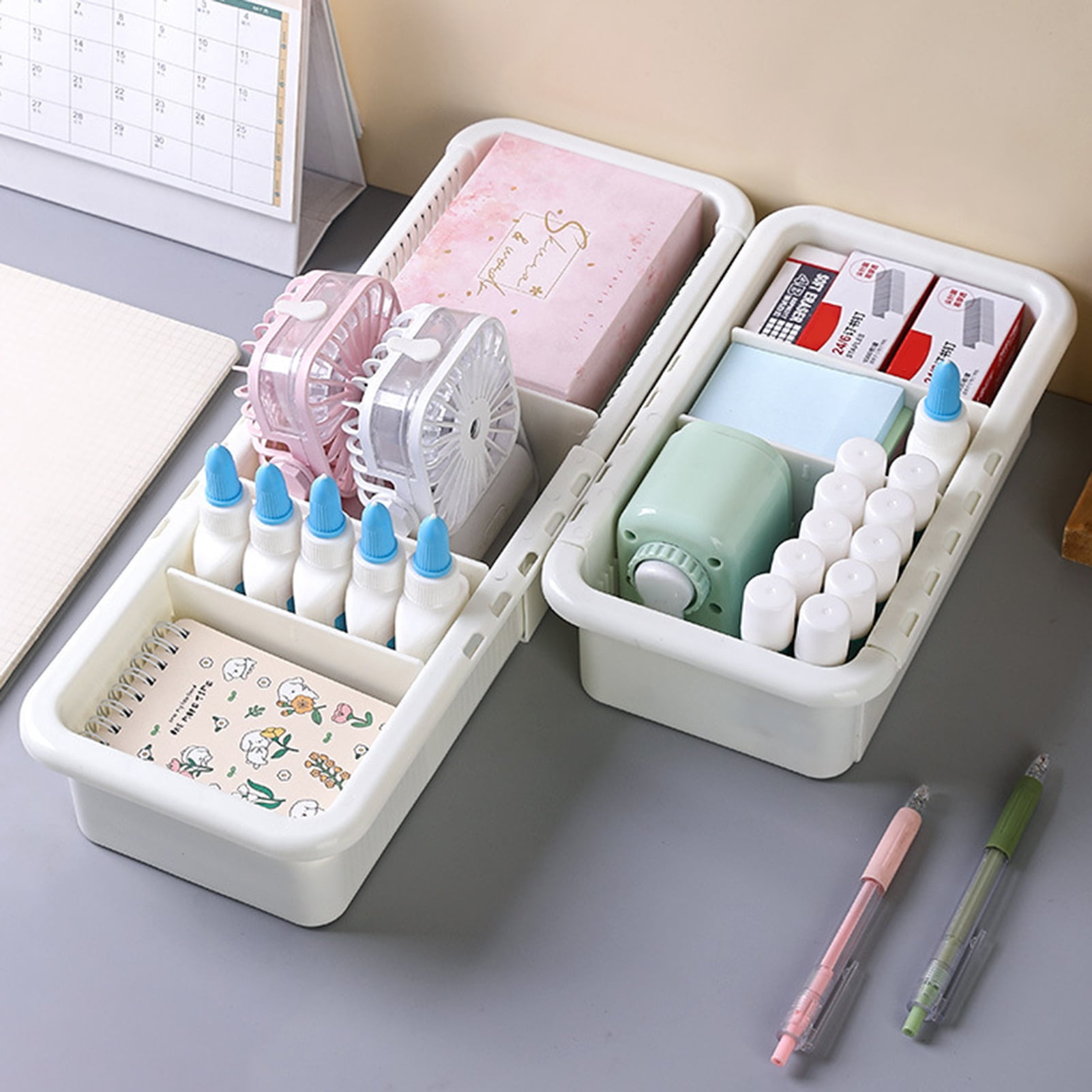 Drawer Organizer, Retractable Storage Box with Round Corners ...