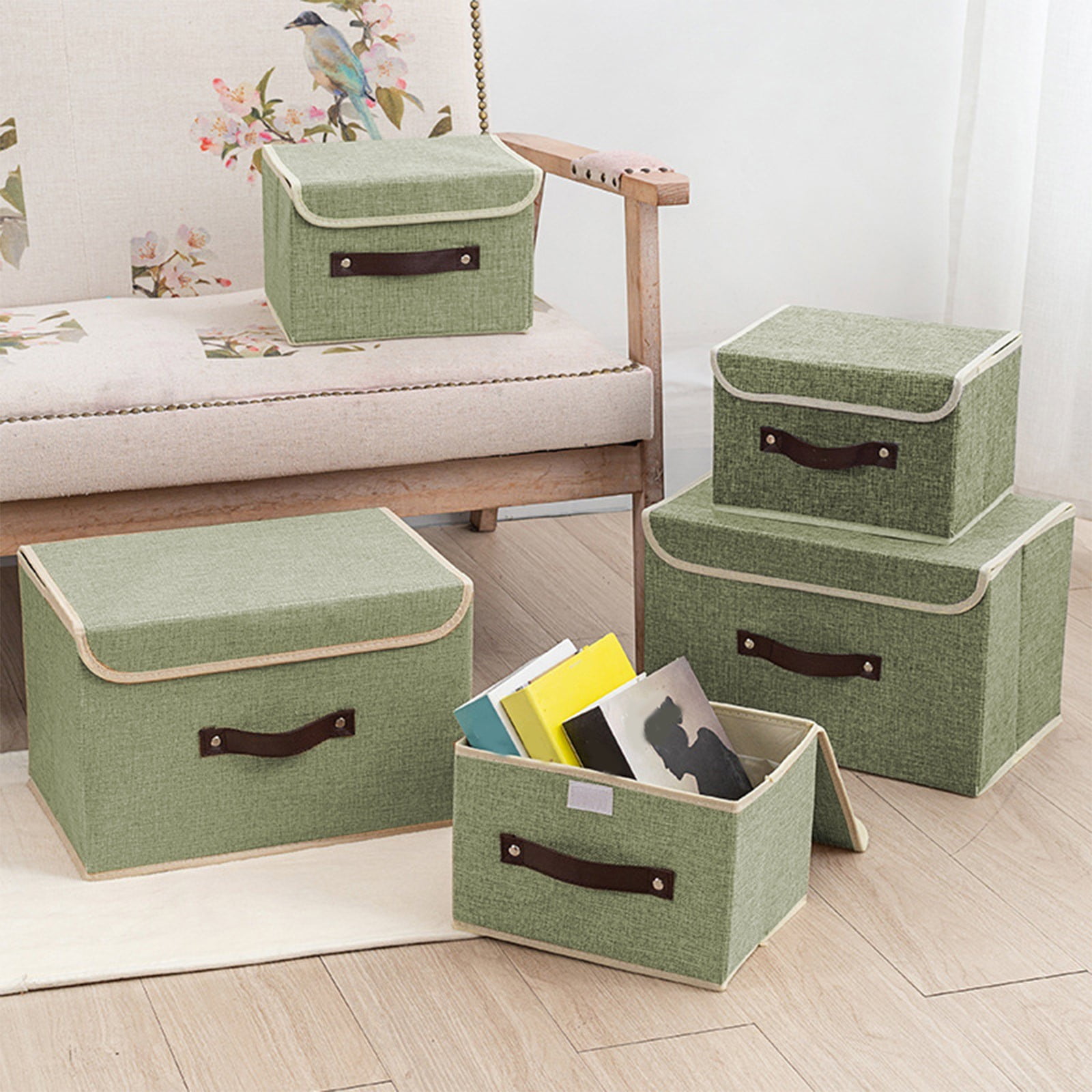 Drawer Organizer Storage Box, Foldable Non-Woven Fabric Closet Divider ...
